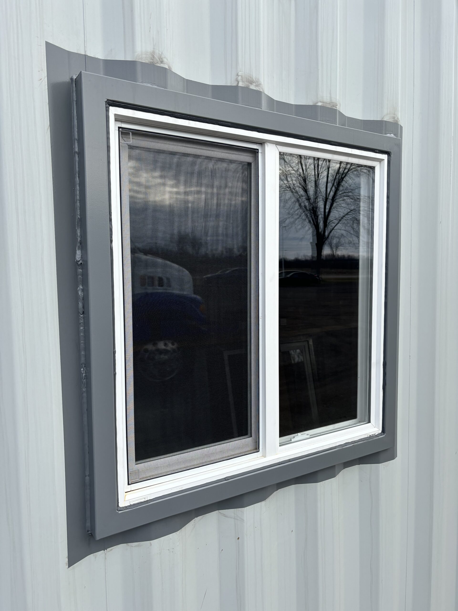 36" x 36" Weld-In Vinyl Window - Your Site Storage Inc